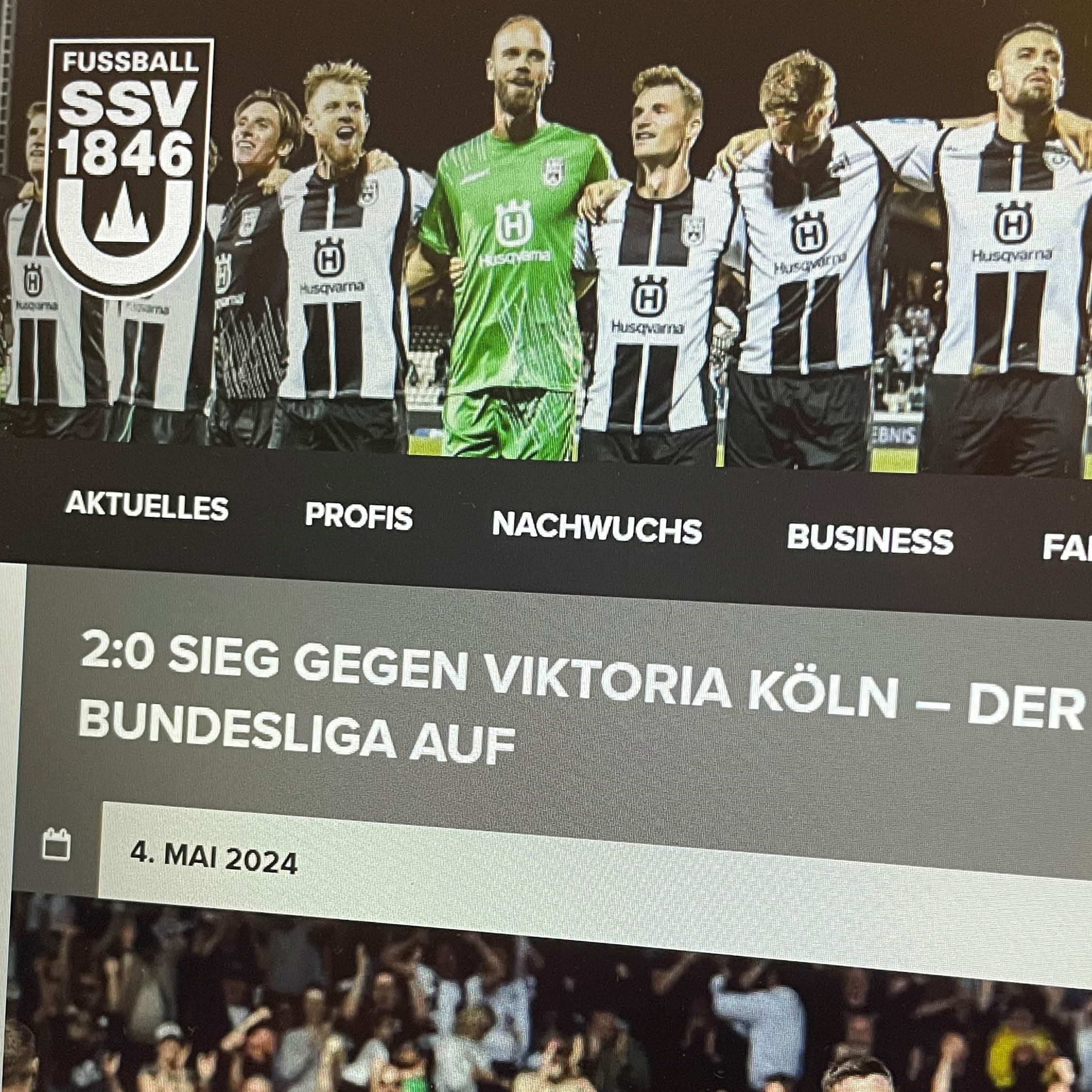 Gratulation zum Aufstieg in die 2. Bundesliga - SSV Ulm 1846!